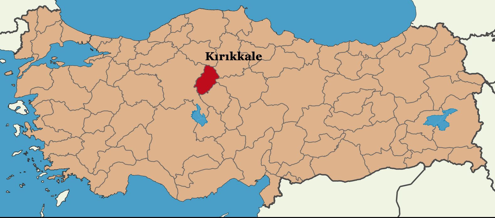 Kırıkkale Haritası - Türkiye